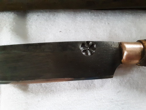 Dutch style trade knife with straight back blade