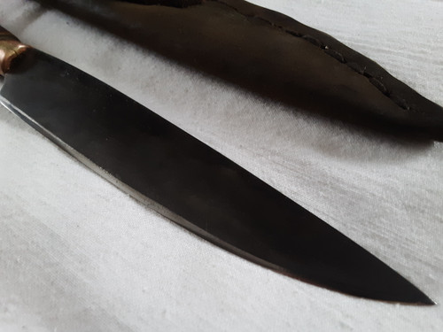 Dutch style trade knife with straight back blade