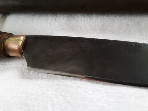 Dutch style trade knife with straight back blade