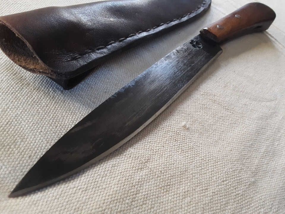 Traditional 18th century french boucheron half tang trade knife #3