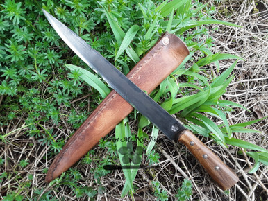 Traditional 18th century half tang longhunter knife