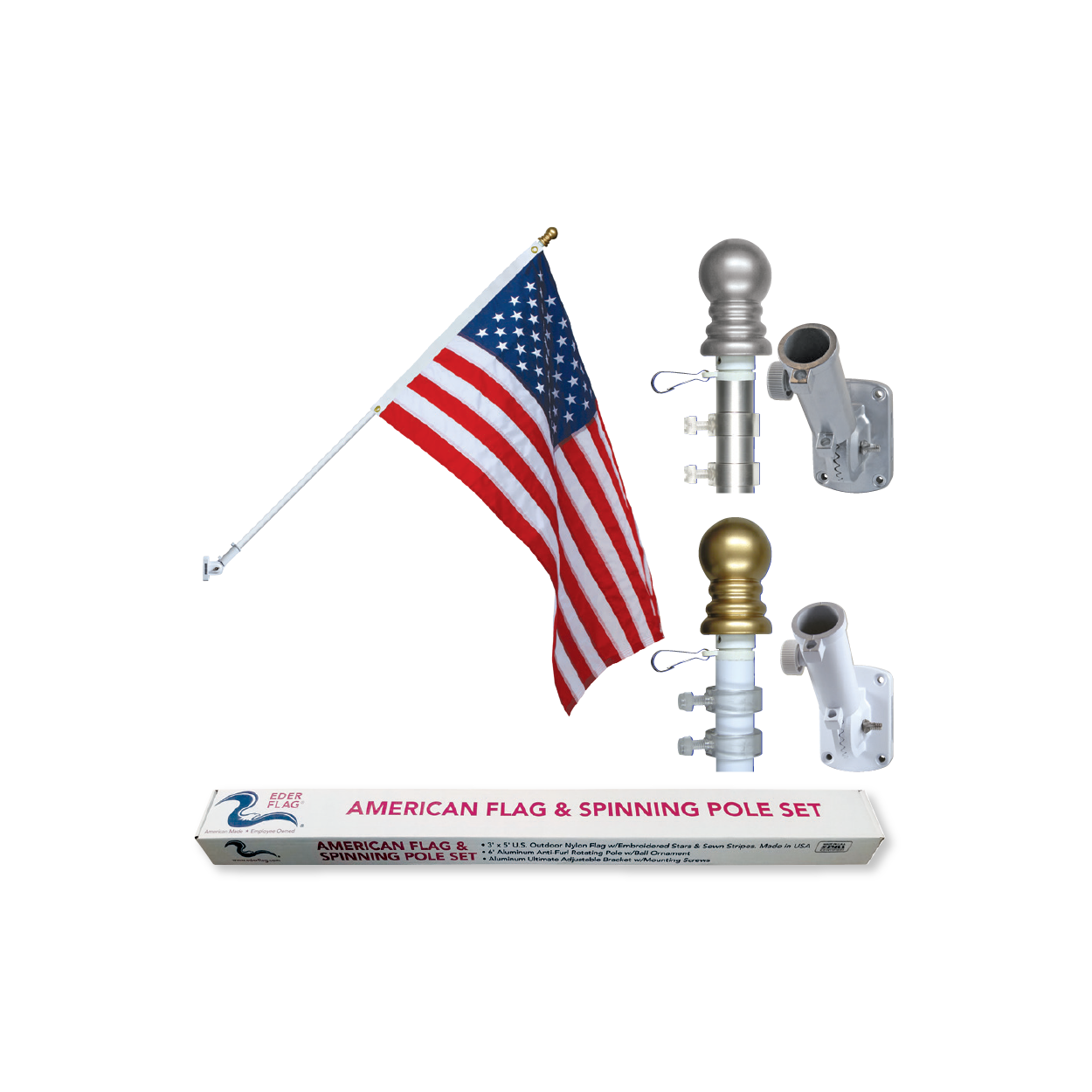 Parade Pole/Aluminum-Collapsible