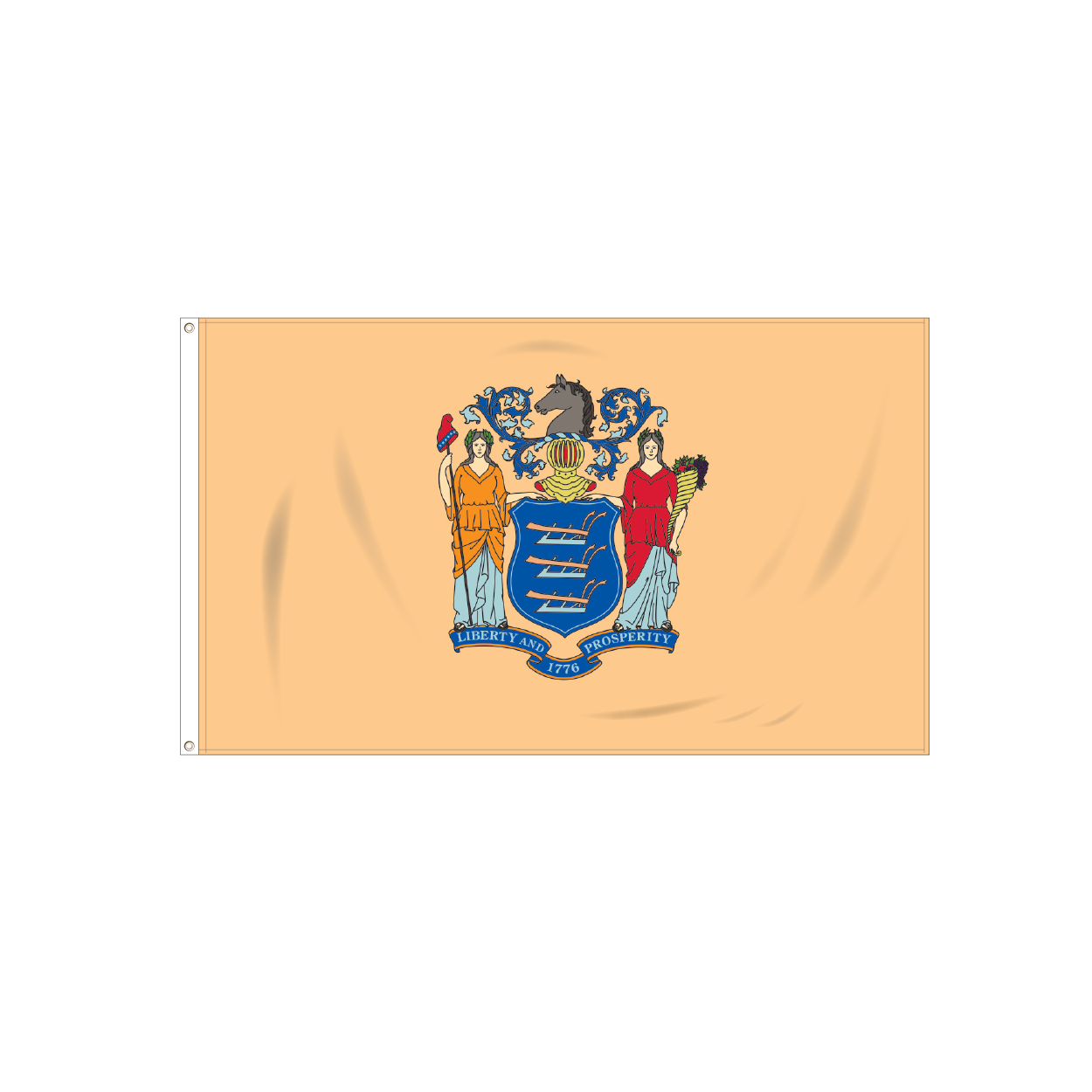 New Jersey State Flag High Detailed Flag Of New Jersey. New Jersey