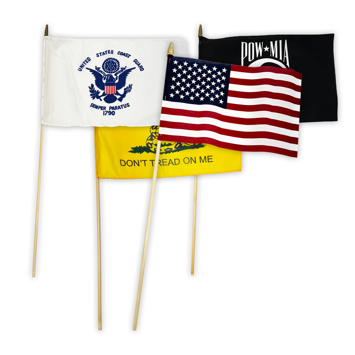 8"x12" Mounted Flag - USA/Misc.
