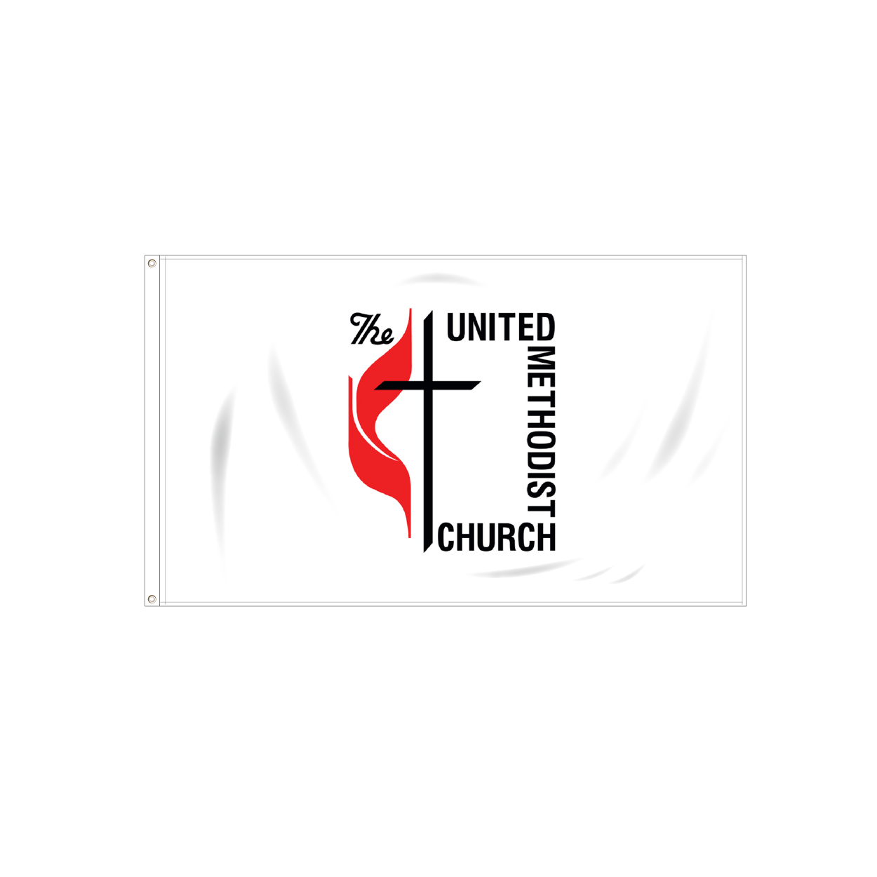 United Methodist Nylon Flag – Digitally Printed & Sewn, Made in USA
