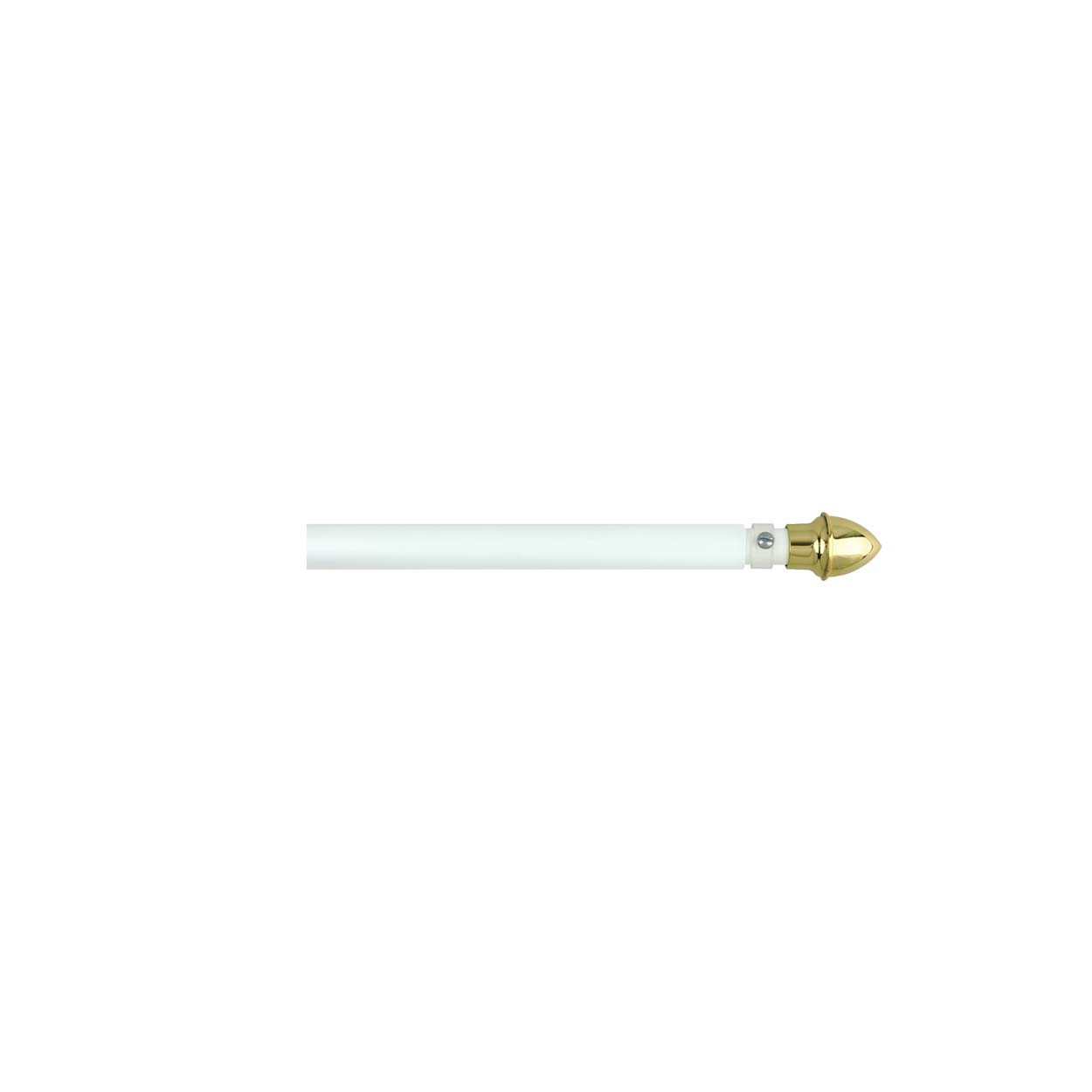 Hardwood Flagpole with Gold Vinyl Ball Ornaments – 15/16" Diameter