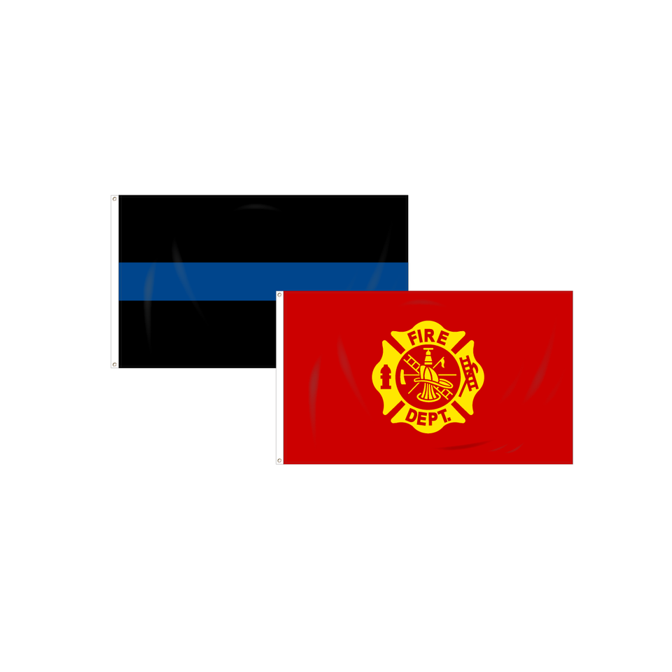 Civilian Police & Fire Flags