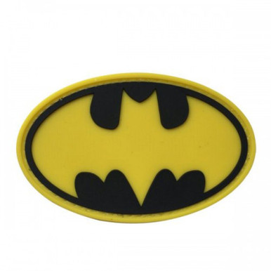 BATMAN - YELLOW Tactical Rubber Velcro Patches
