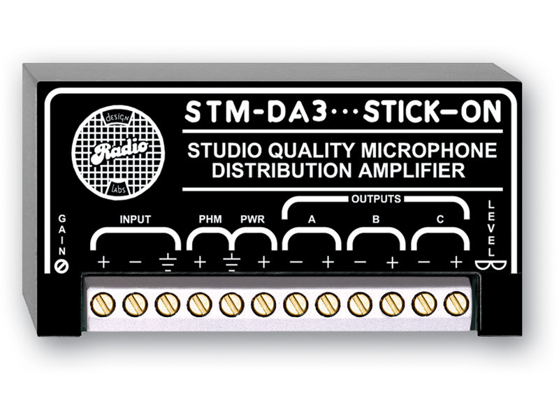 MICROPHONE LEVEL DISTRIBUTION AMPLIFIER