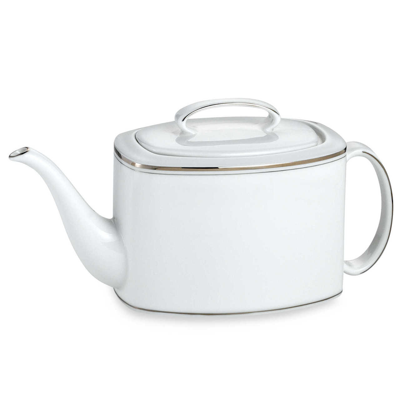 Kate Spade Library Lane Platinum Teapot New