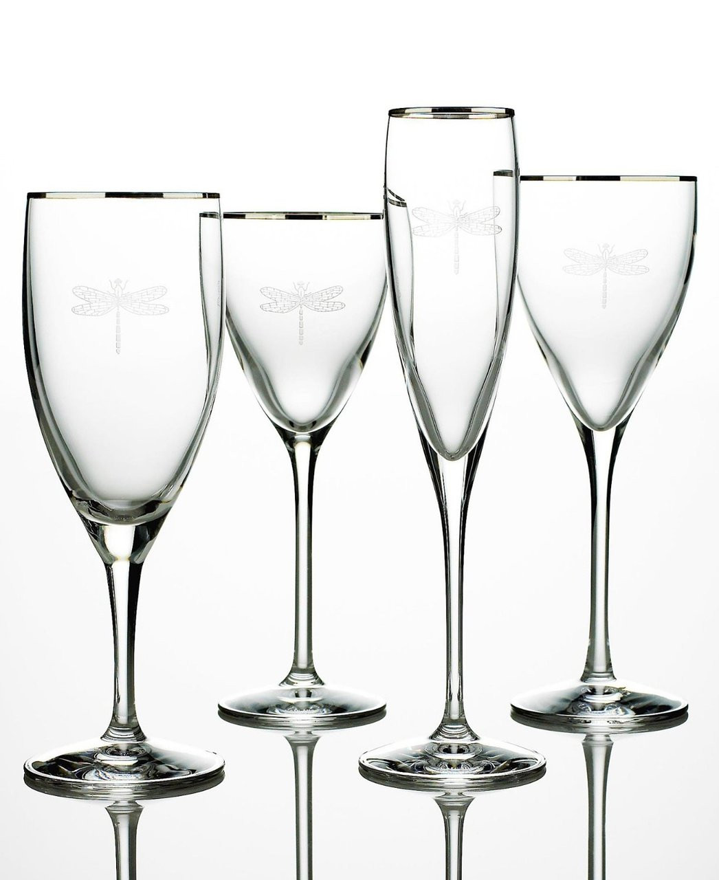 Kate Spade New York June Lane 6-Ounce etched Crystal Flute Set of 2