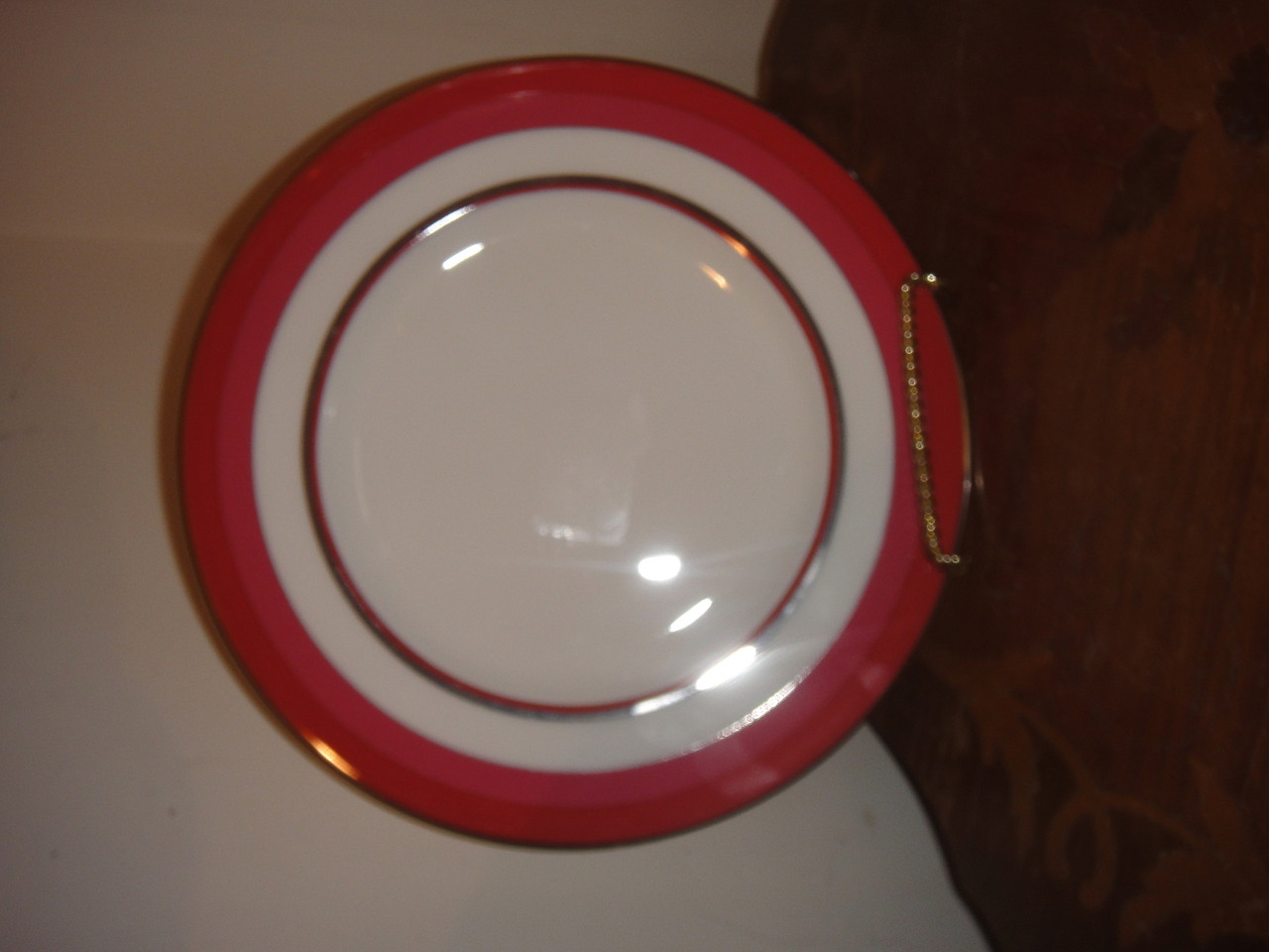 Kate Spade Library Lane Platinum Coral 9 " Accent Plate