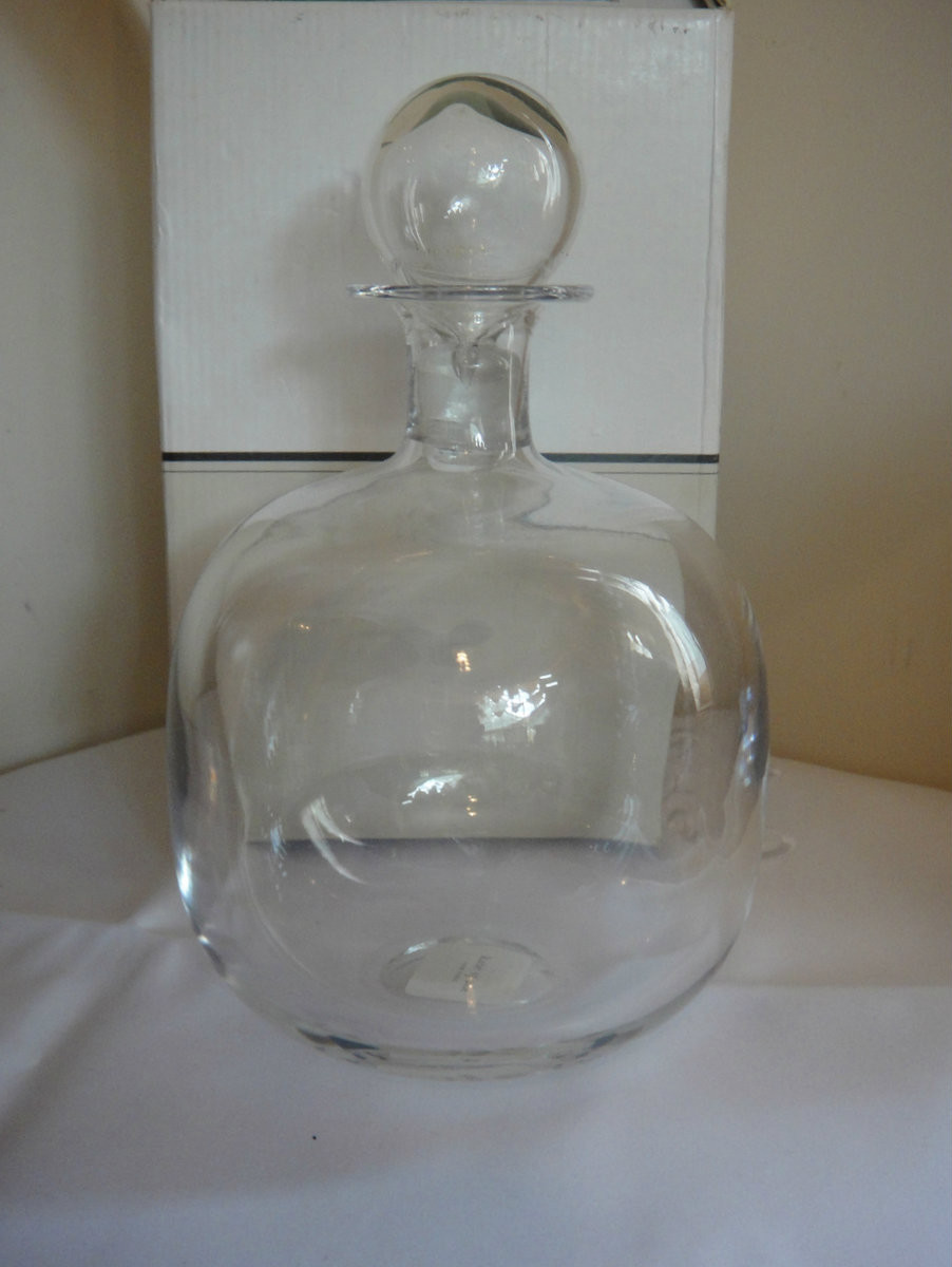 Kate Spade Sloan Street Crystal Barrel Decanter
