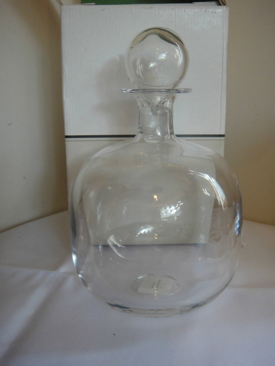 Kate Spade Sloan Street Crystal Barrel Decanter
