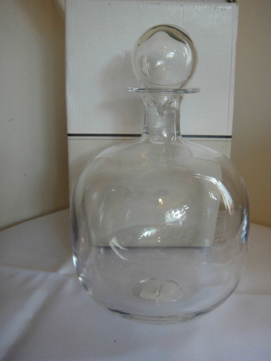 Kate Spade Sloan Street Crystal Barrel Decanter