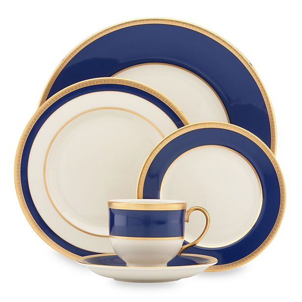 Lenox Winter Greetings Plaid Fine China 5pc Place Setting New