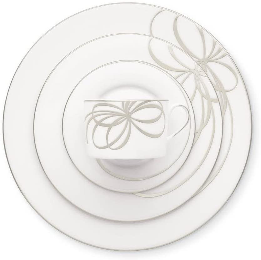 Lenox Kate Spade June Lane Platinum Dinnerware 52p Set for 8 New