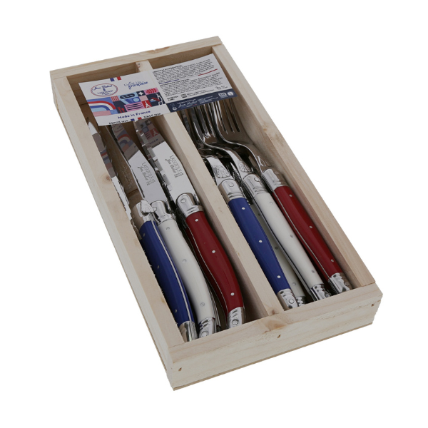 Jean Dubost 12 Piece Everyday Flatware Set in Paris Colors - The French ...