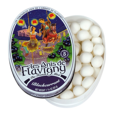 Les Anis de Flavigny All Natural Blackcurrant Flavored Mints