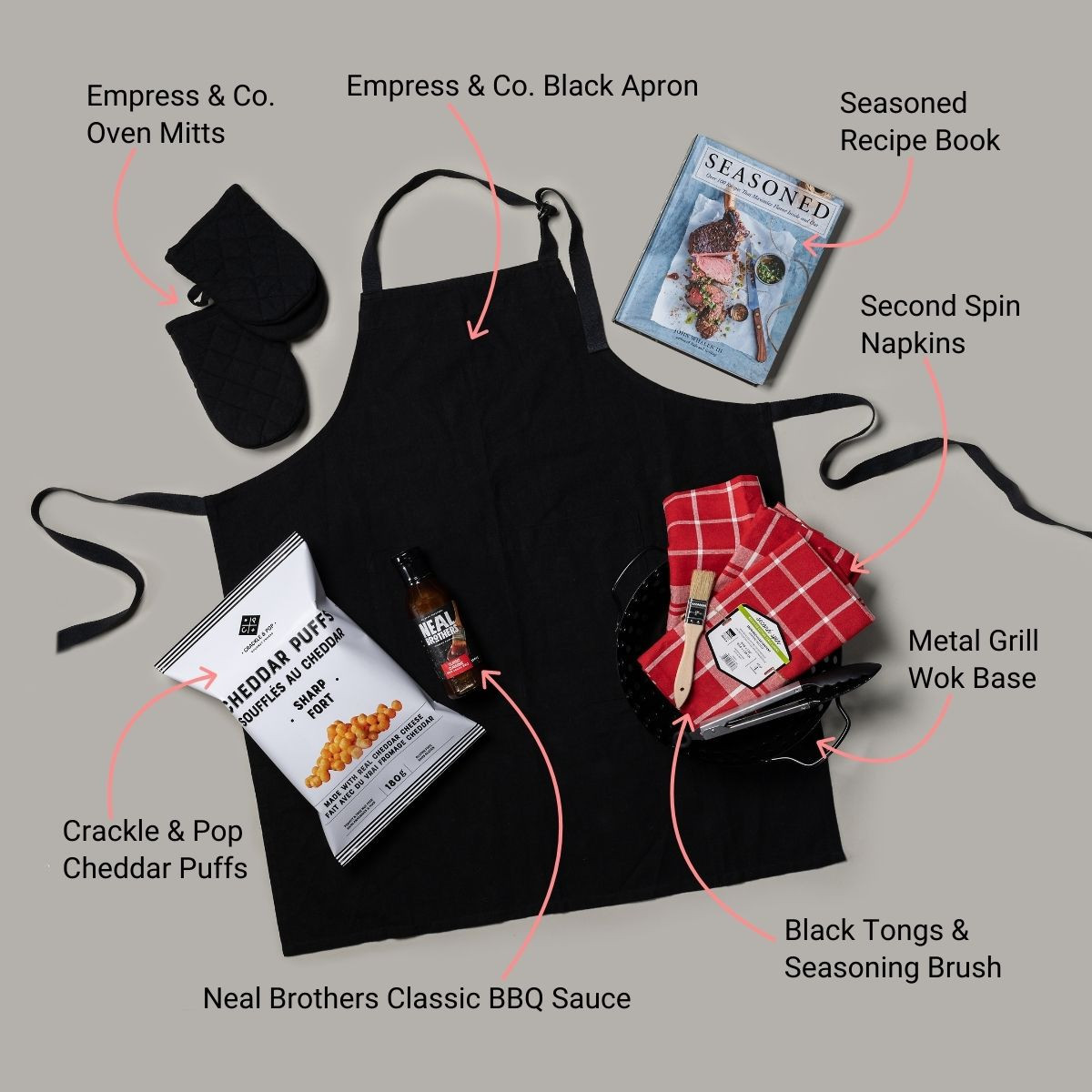 BBQ Snacks & Grilling Essentials: BBQ Sizzler Gift Basket | Grilling ...