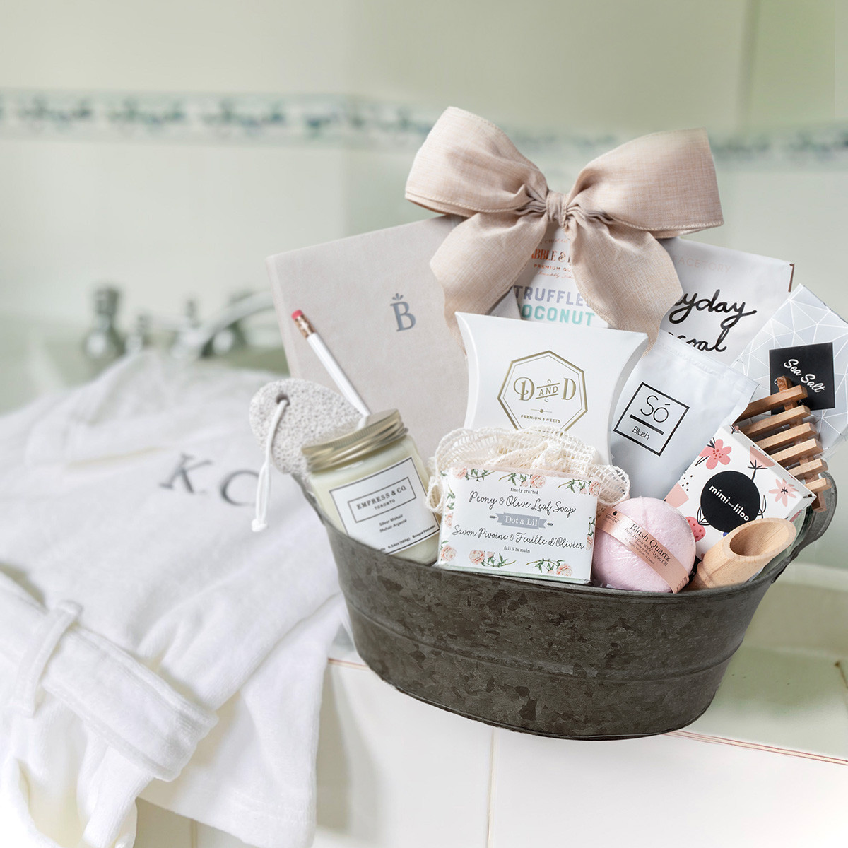 Candles, Chocolates, & Everything Spa: Me Time Gift Basket | Truffles ...