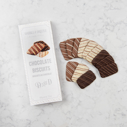 Dabble & Drizzle Chocolate Covered Biscuits Gift Basket