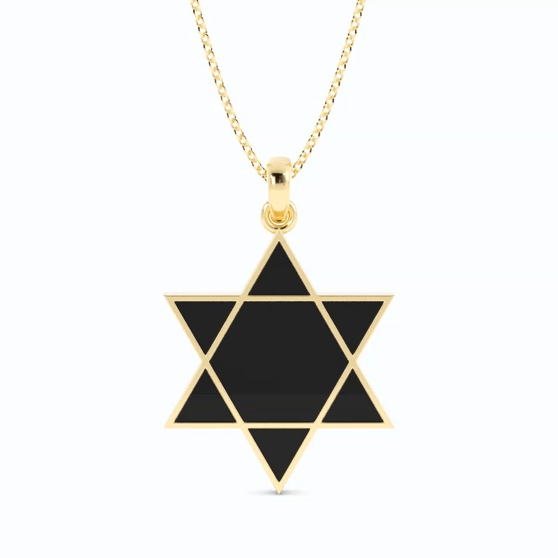 Bernard Passman Magen David Petite Coral Pendant | The Magen David Collection