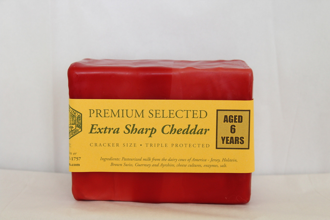 8oz Super Extra Sharp Cheddar (+$4.00 per bar 6 year old) - Sugarbush Farm