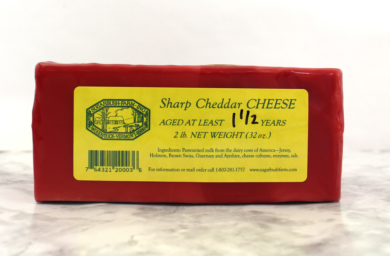 2lb Block Aged Sharp Cheddar Cheese