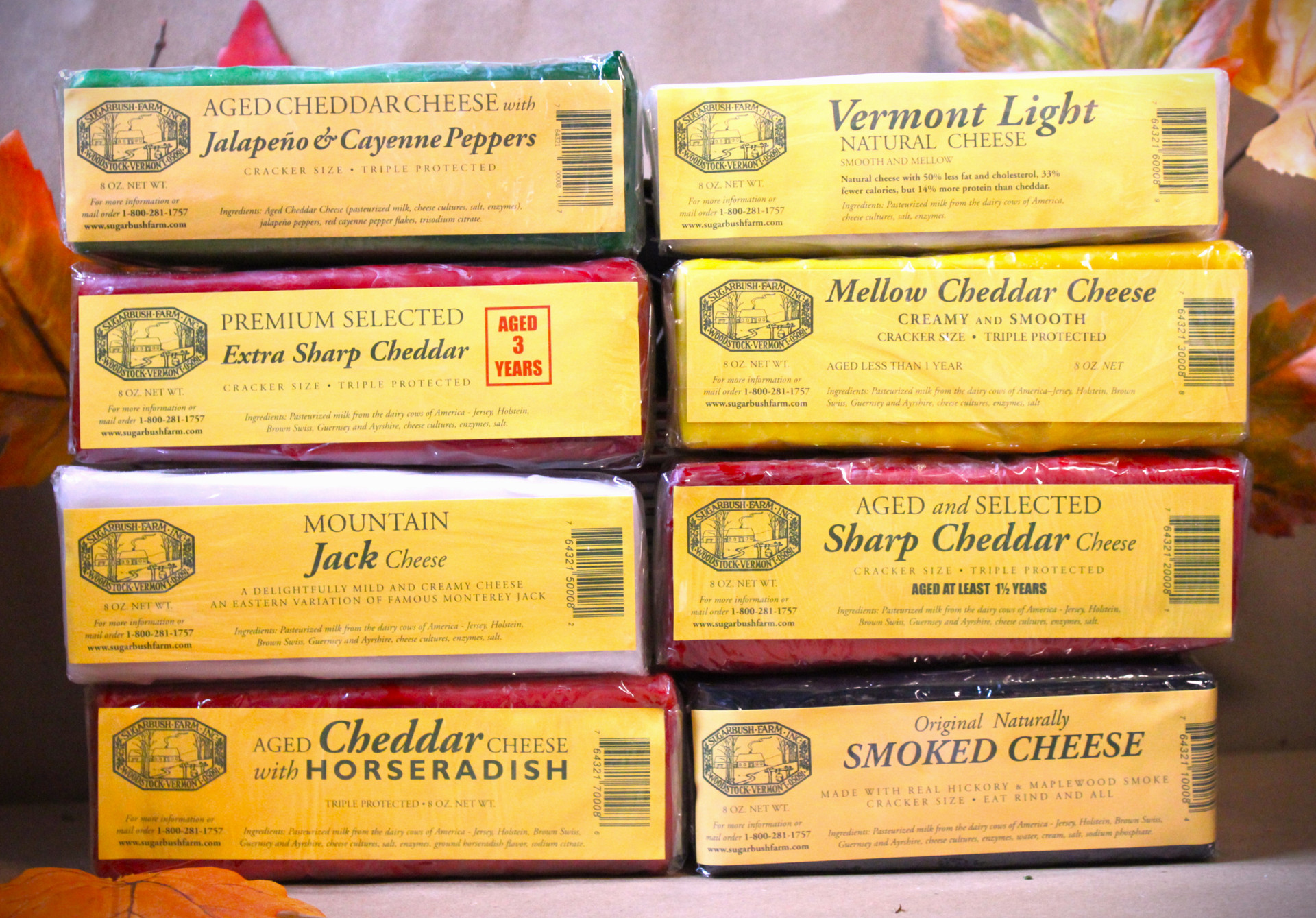 Sugarbush Farm Waxed Cheddar Cheese Bars