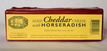 8oz Aged Sharp Cheddar with Horseradish - Sugarbush Farm