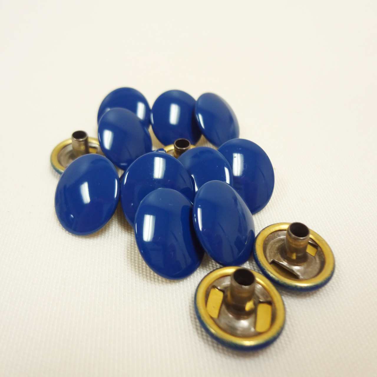 Marine Enamel Snap Fastener Button Cap - 1/4" Stem