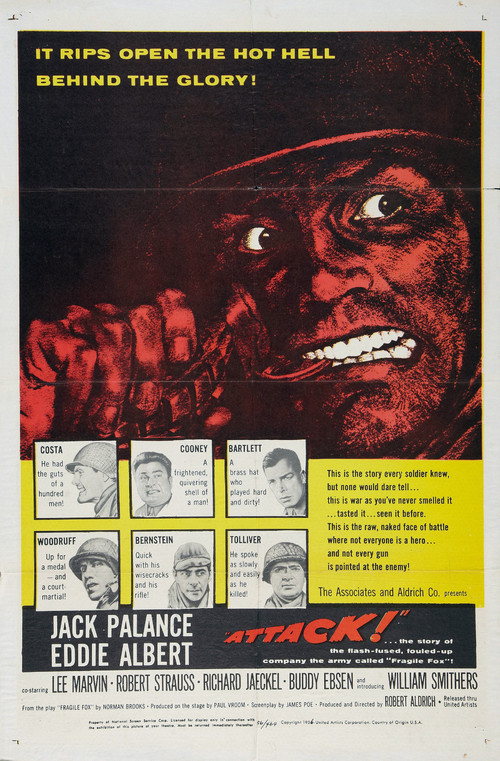 Attack (1956) - Jack Palance Colorized Version