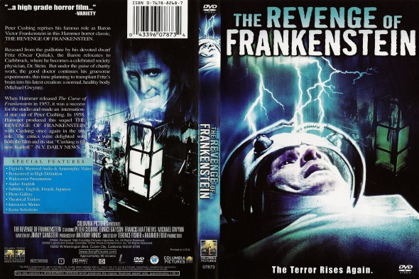 The Revenge Of Frankenstein (1958) - Peter Cushing DVD
