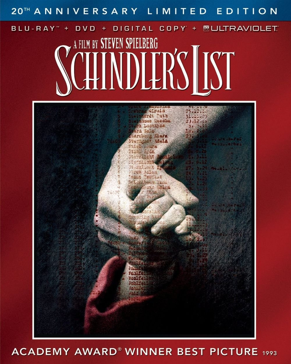 Schindler´s List : 20th Anniversary Edition - Steven Spielberg Blu-ray ...