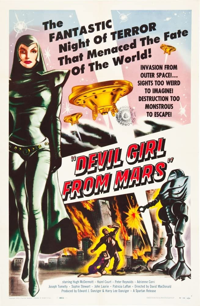 Devil Girl From Mars (1954) - Hugh McDermott DVD Colorized Version