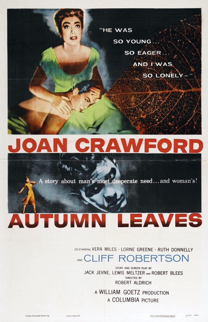 Autumn Leaves (1956) - Joan Crawford Colorized Version DVD