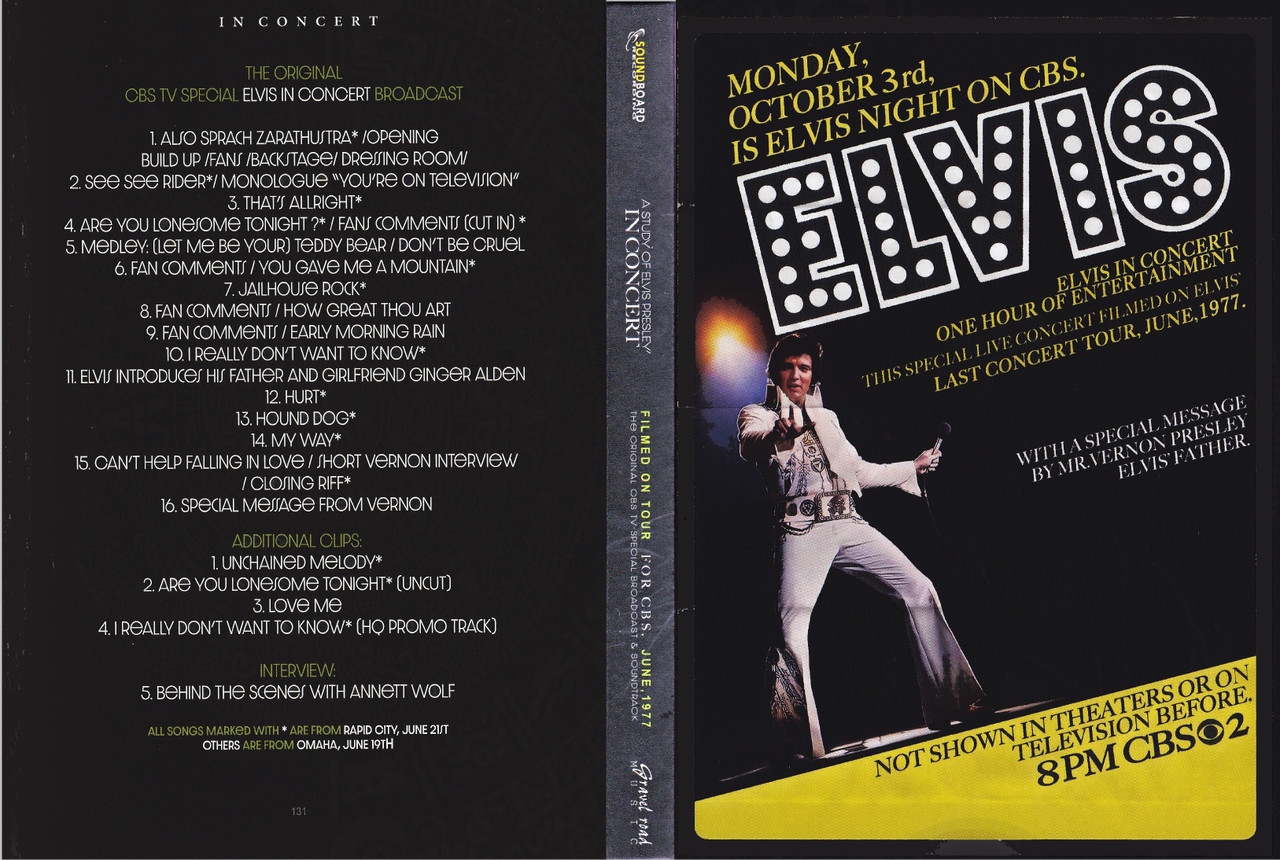 Elvis Presley - A Study Of Elvis In Concert 1977 DVD