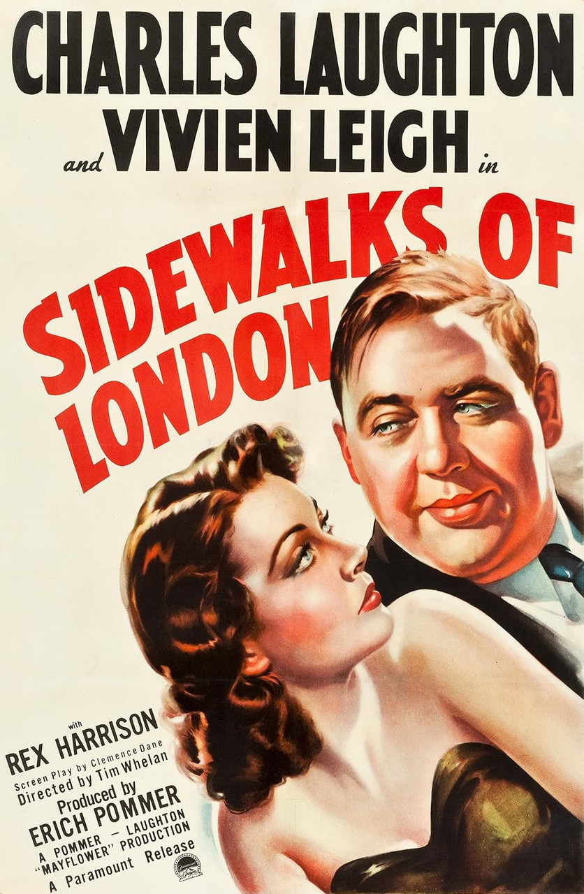 Sidewalks Of London (1938) - Charles Laughton Colorized Version DVD