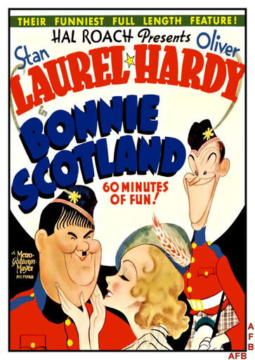 Bonnie Scotland 1935 Laurel And Hardy Colorized Version