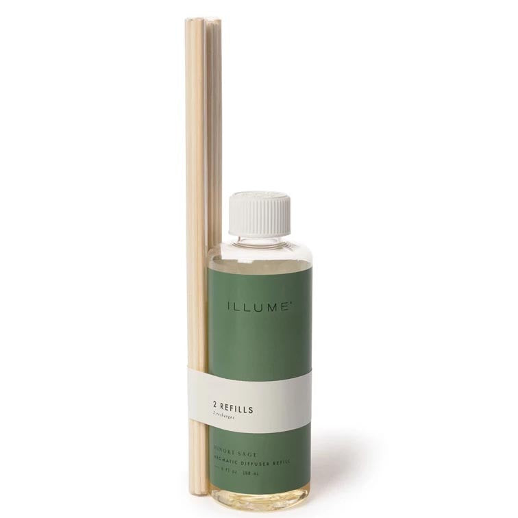 Illume Reed Diffuser Refill 6 Oz. (1 bottle) - Hinoki Sage - Gyftzz.com - Gifts with 1 Y & 2 Z's
