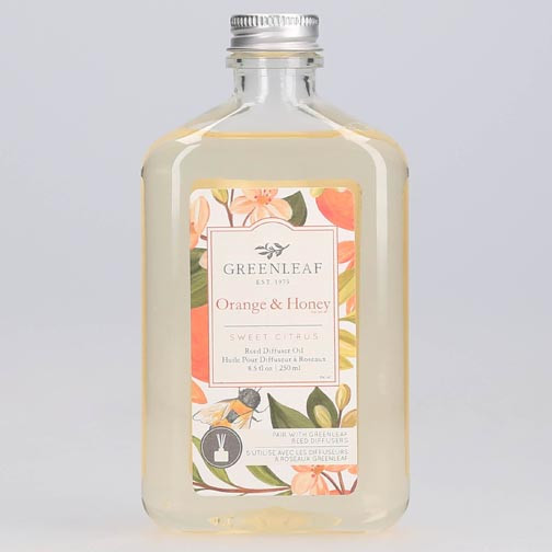 Greenleaf Reed Diffuser Oil 8.5 Oz. - Orange & Honey - Gyftzz.com ...