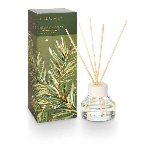 Illume Refillable Reed Diffuser 3 Oz. - Balsam & Cedar - Gyftzz.com ...