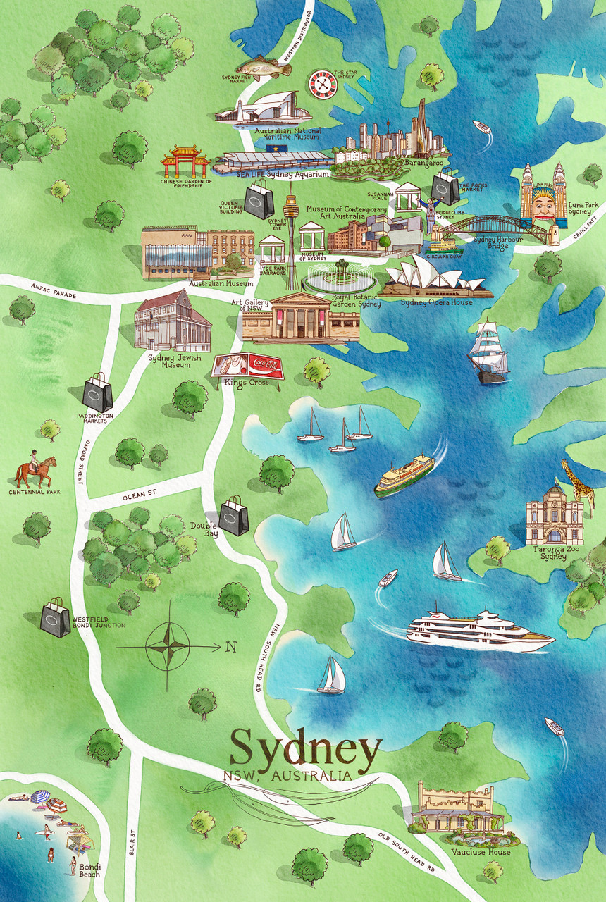 Sydney tourist map 60 photos - Morilly.com