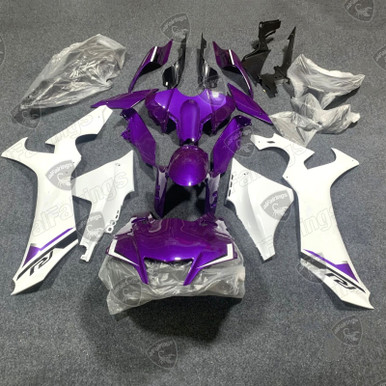 2020 2021 2022 YZF-R1 purple/white fairings 35% off - alFairings