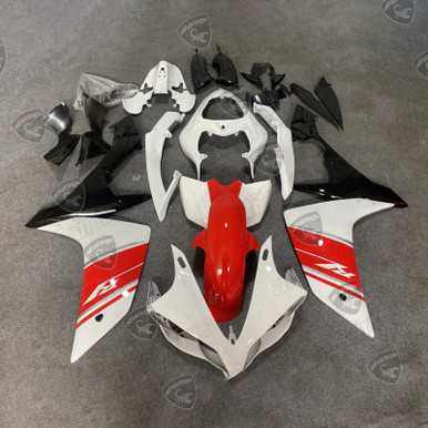 2007 2008 YZF-R1 white/red fairings 35% off - alFairings