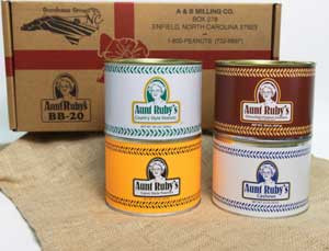 4 Pack of 20 oz. Tins - Aunt Rubys Peanuts