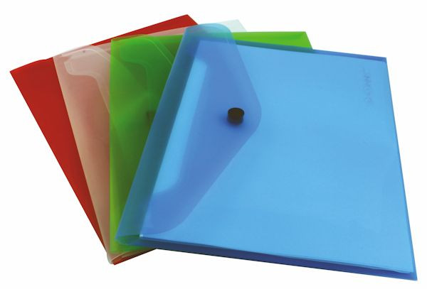 Pack of 12 Assorted A5 Document Wallets - Stationery Wholesale