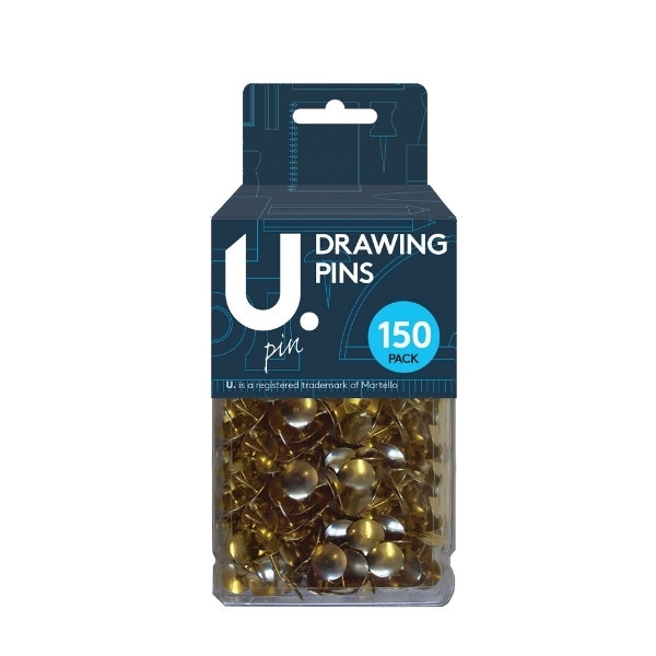 Pack of 150 Metal Drawing Pins - Stationery Wholesale