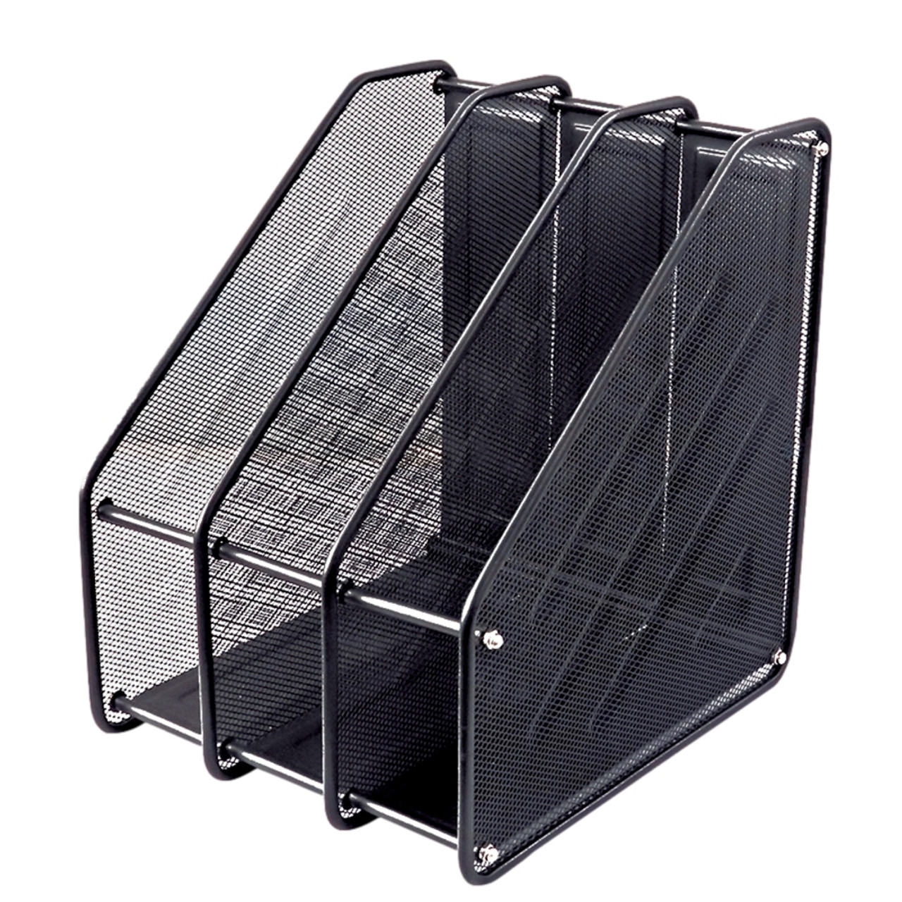 3 Compartment Wire Mesh File Holder - Stationery Wholesale